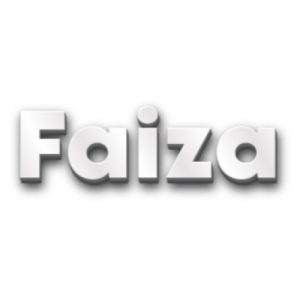 Amazing Faiza Name Dp For Girls Profile